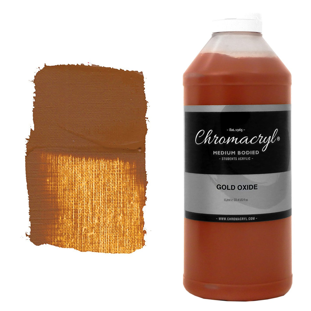 Chromacryl 1 lt Gold Oxide – artistsupplies.com.au