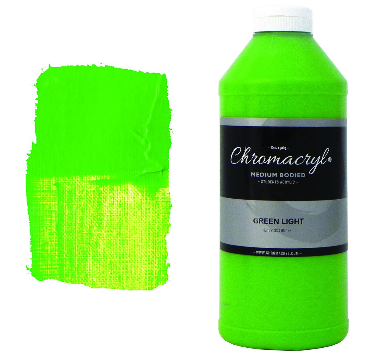 Chromacryl 1 lt Green Light – artistsupplies.com.au